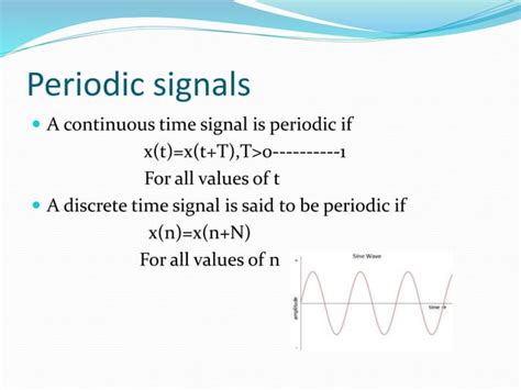 Classification Of Signals PPTX Physics Science