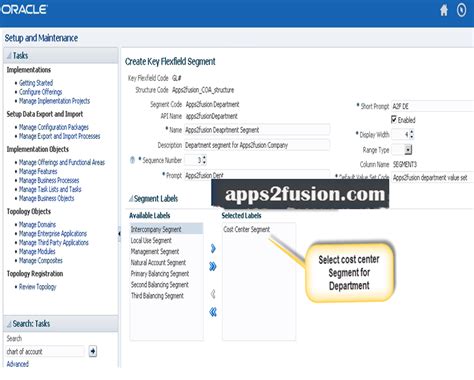 Oracle Fusion Apps Chart Of Accounts In Oracle Fusion Financials