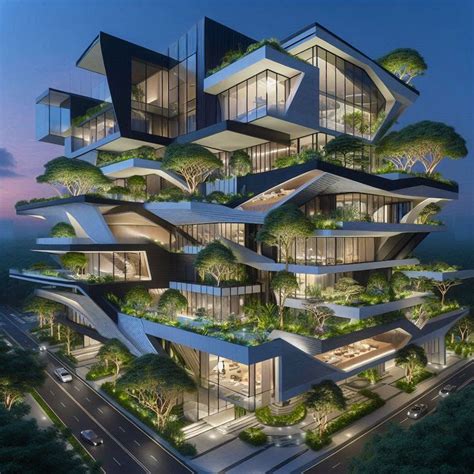 Architettura Futuristica Paisajes