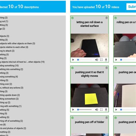 An Example Of The Upload Interface After Uploading Videos And Entering