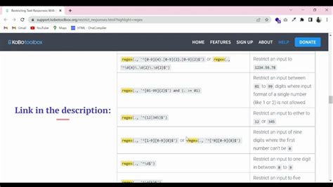 Validating Data Collection Forms In Kobotoolbox Using Regular