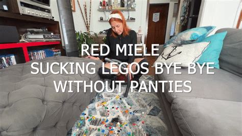 Red Miele Sucking Legos Bye Bye Without Panties Vacuuming Atelier
