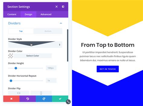 divi feature update introducing shape dividers for divi sections ask