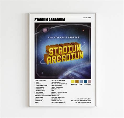Red Hot Chili Peppers Posters Stadium Arcadium Poster Tracklist