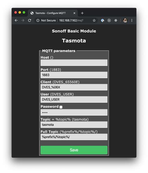Sonoff Basic R2 Tasmota No Solder