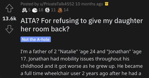 Dad Asks If Hes Wrong For Refusing To Give His Babe Her Room Back TwistedSifter