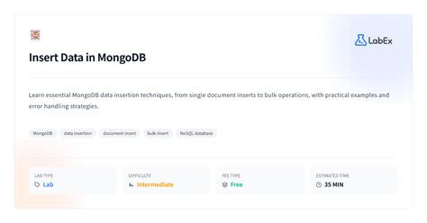 Como Inserir Dados No Mongodb Labex Como Inserir Dados No Mongodb Labex