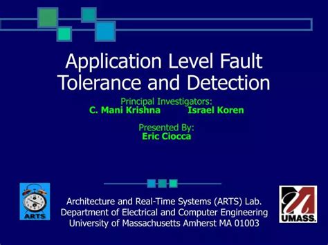 Ppt Application Level Fault Tolerance And Detection Powerpoint Presentation Id5529496