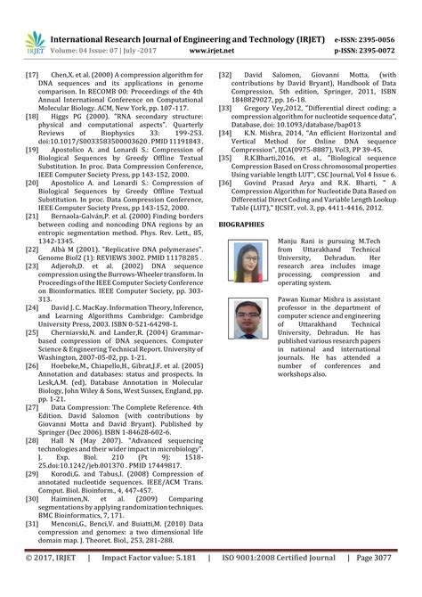 Design Implementation Of A Dna Compression Algorithm Pdf