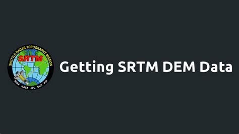 Getting Srtm Dem Data Youtube
