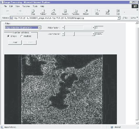 The Edge Detection Algorithm Applied To A Retrieved Sara Image