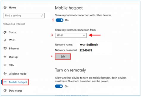 How To Share An Internet Connection Using A Wireless Hotspot On Windows 10