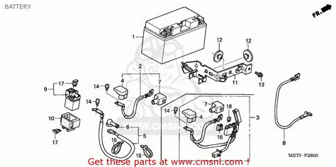 Honda Cbf500 2004 4 England Parts Lists And Schematics