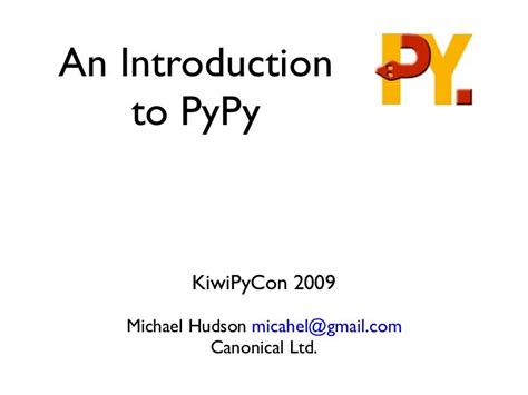 An Introduction To Pypy