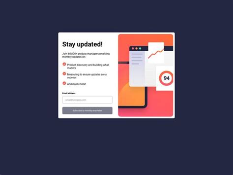 Frontend Mentor Newsletter Sign Up Form With Success Message Coding