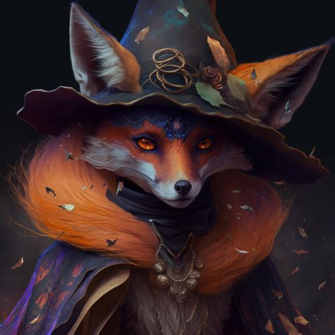 Foxy Witch Иллюстрации арт Фэнтези рисунки Эскизы персонажей