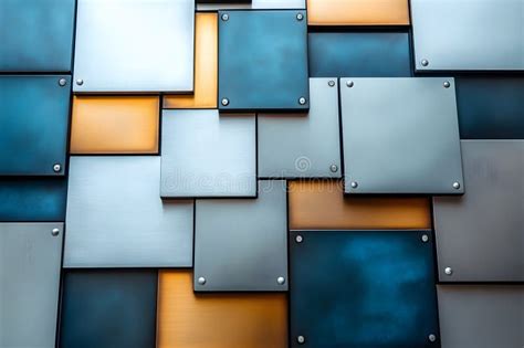 Abstract Geometric Metal Pattern Modern Design For Wall Art Decor And Architecture