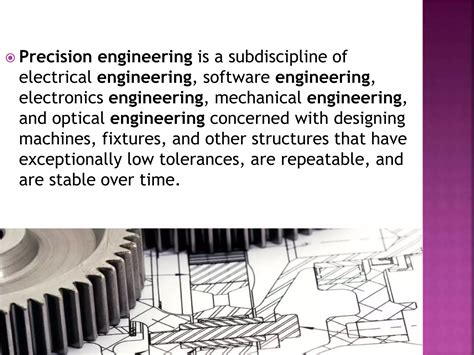 What Is A Precision Engineering Pptx