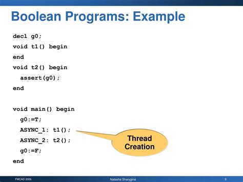 ppt over approximating boolean programs with unbounded thread creation powerpoint presentation