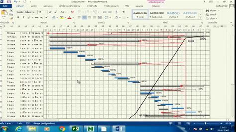 การใช้ Microsoft Project 2016 รุ่น7 เพื่อบริหารโครงการ 17 18 Youtube