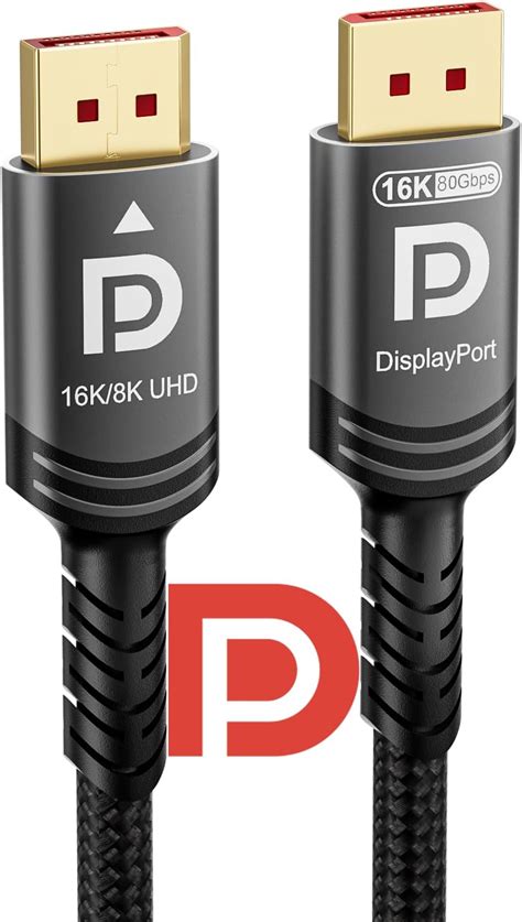 Silkland 54gbps Displayport Cable 2 1 [vesa Certified] Dp 2 1 Cable [16k 30hz 8k