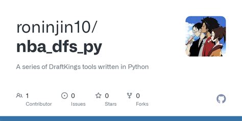 Github Roninjin10nbadfspy A Series Of Draftkings Tools Written In Python