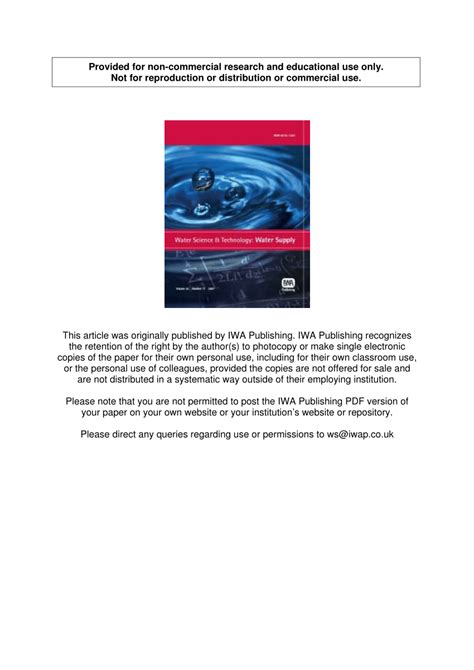 Pdf Application Of A Gis Based Drastic Model And Groundwater Quality
