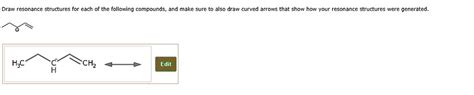 SOLVED: Draw resonance structures for each of the following compounds ...