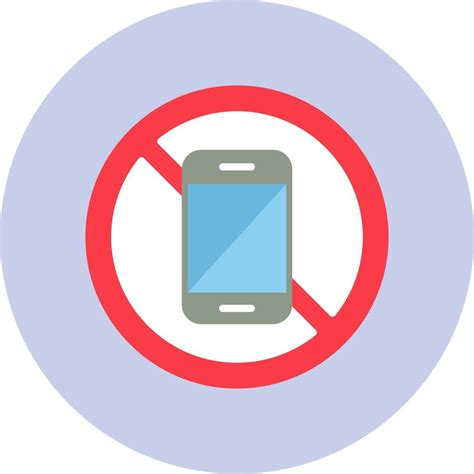No Mobile Phone Vector Icon 22602771 Vector Art At Vecteezy