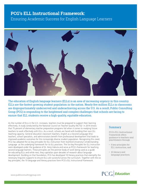Pcg Ell Instructional Framework Pdf