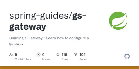 GitHub Spring Guides Gs Gateway Building A Gateway Learn How To Configure A Gateway