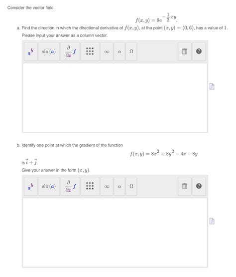 Solved Consider The Vector Field F X Y 9e Zzy A Find The
