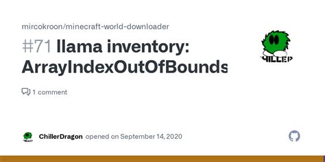 Llama Inventory Arrayindexoutofboundsexception · Issue 71