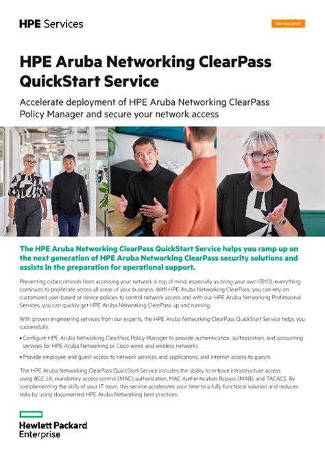 Hpe Aruba Networking Clearpass Policy Manager Upgrade Service