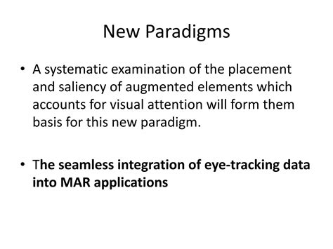 Eye Tracking For Augmented Reality Pdf Cameras And Camcorders Consumer Electronics