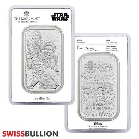 1 Ounce Star Wars Silver Bar Royal Mint