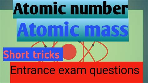 Atomic Number Atomic Mass Atomic Number Trick How To Calculate Atomic No Atomic Number
