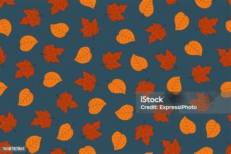낙엽이있는 가을 이음새가 없는 배경 화려한 손으로 그린 디자인 자연 끝없는 패턴 10월에 대한 스톡 벡터 아트 및 기타 이미지 10월 11월 9월 Istock