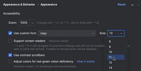 Accessibility IntelliJ IDEA Documentation
