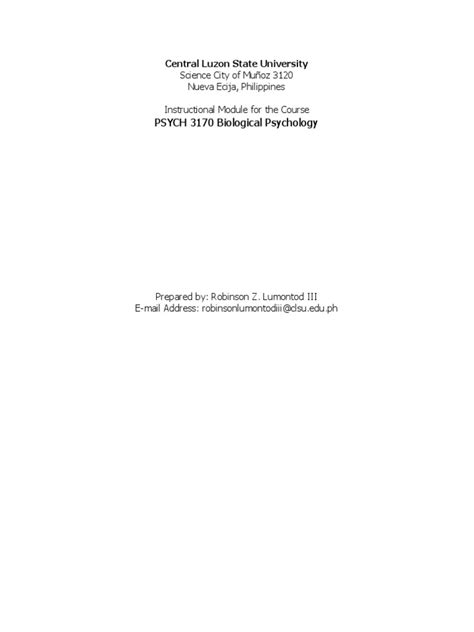 Module 5 Learning Memory And Amnesia Pdf