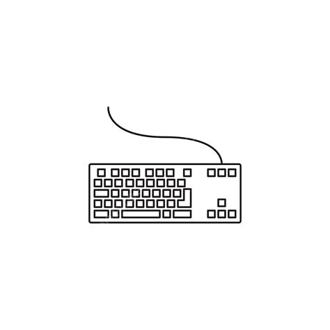 Keyboard Icon Outline Or Line Style Vector Illustration Icon Vector