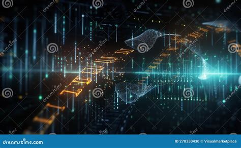Ai In Genomic Data Analysis And Interpretation Stock Illustration