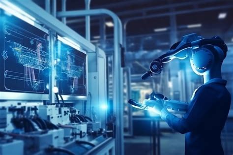 premium ai image industrial manager engaging with engineering