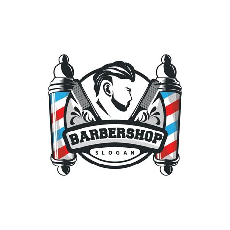 Vintage Retro Modern Barbershop Logo Design Barber Shop Concept
