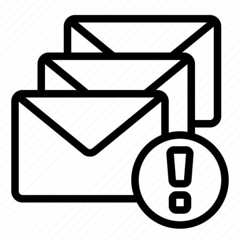 Spam Email Warning Message Fraud Attack Inbox Icon Download On