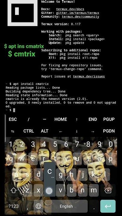 termix hacking tool cmatrix tool termuxtool youtube