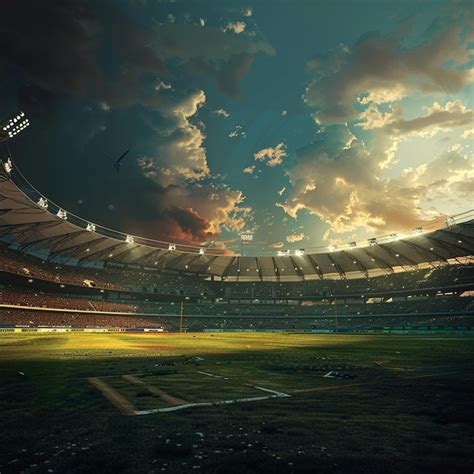 Premium Photo Cricket Stadium