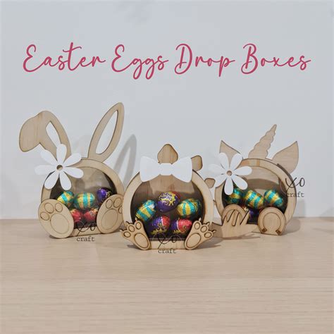 Easter Eggs Drop Boxes Xo Craft
