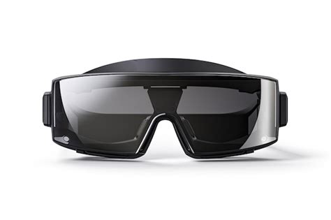 Premium Ai Image Virtual Reality Black Glass Isolated On White Background
