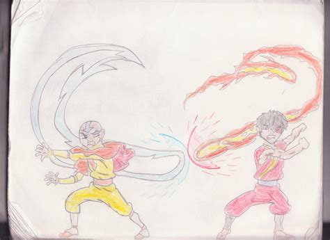 Aang Vs Zuko By Firewario On Deviantart